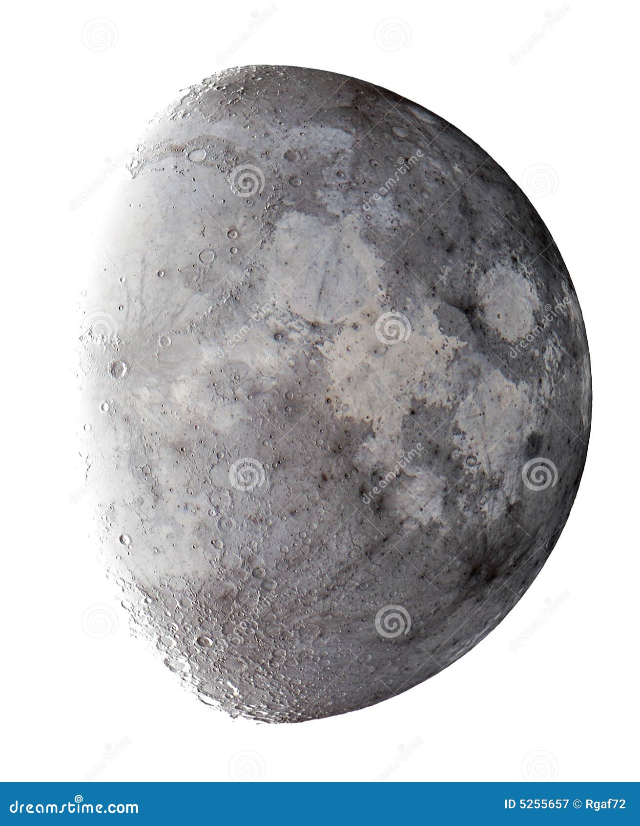 Nine Days Old Moon - Inverted Image Stock Image - Image of mare, rays ...