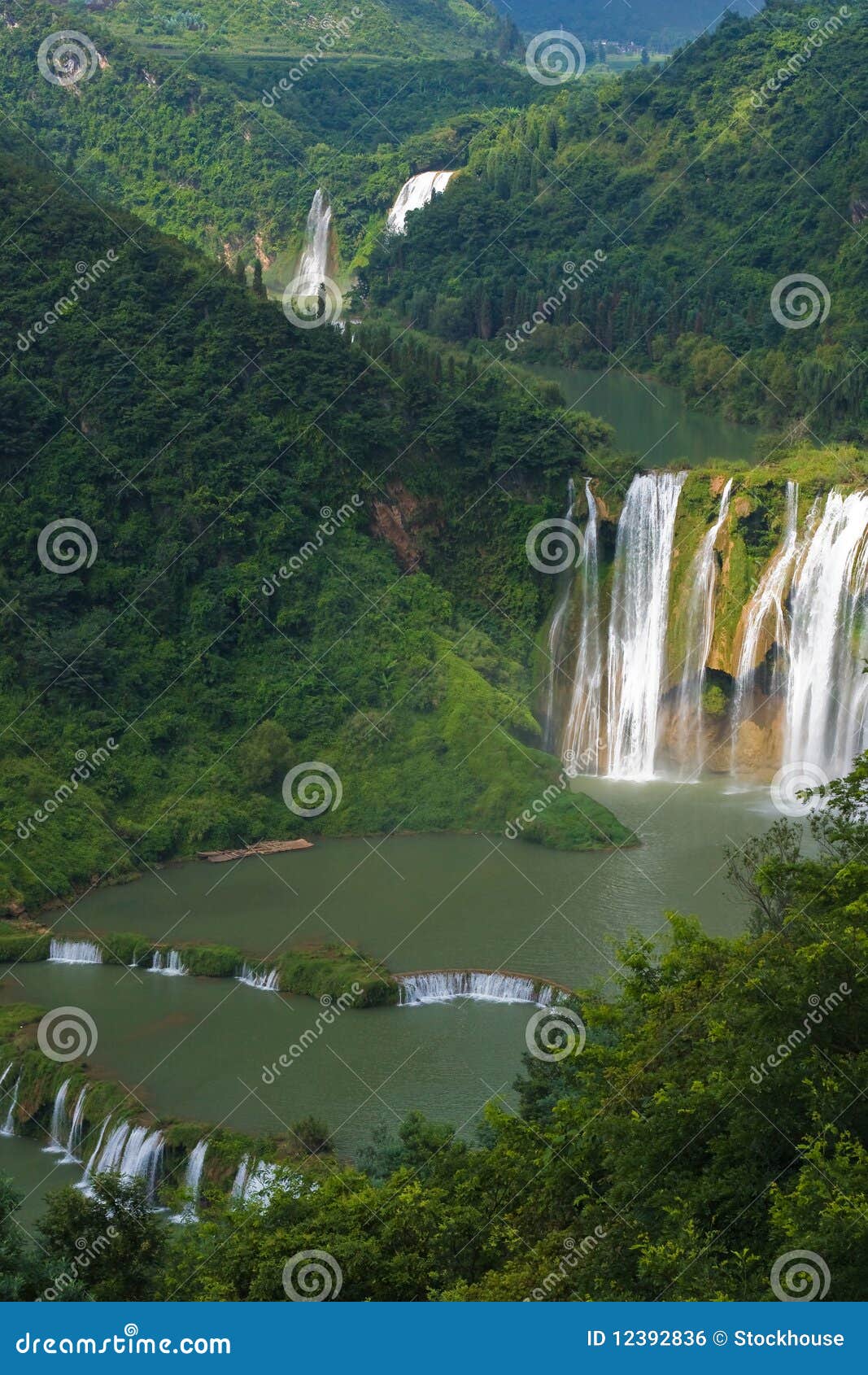 Nine Dragon Falls stock photo. Image of beauty, cascade - 12392836