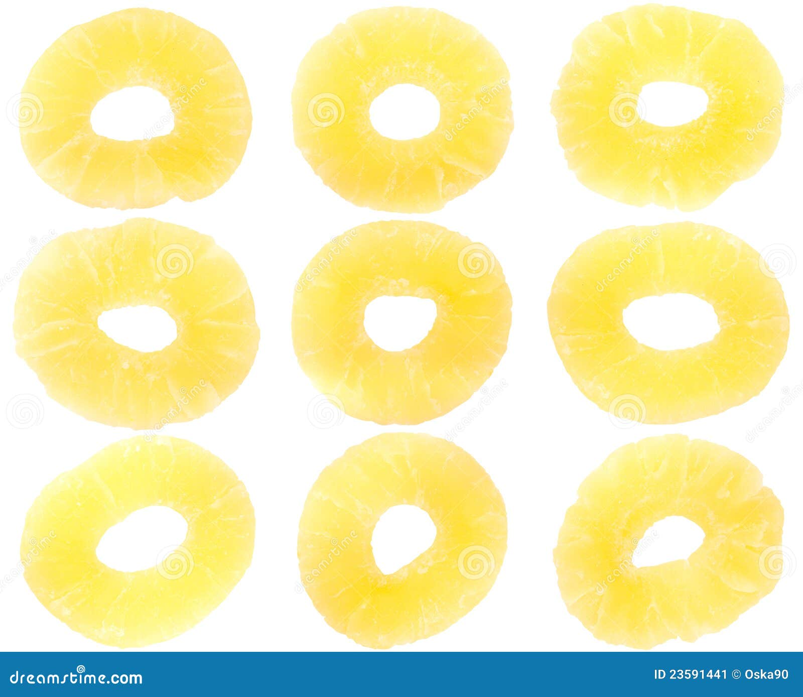 Nine dried pineapples stock image. Image of orange, circle - 23591441