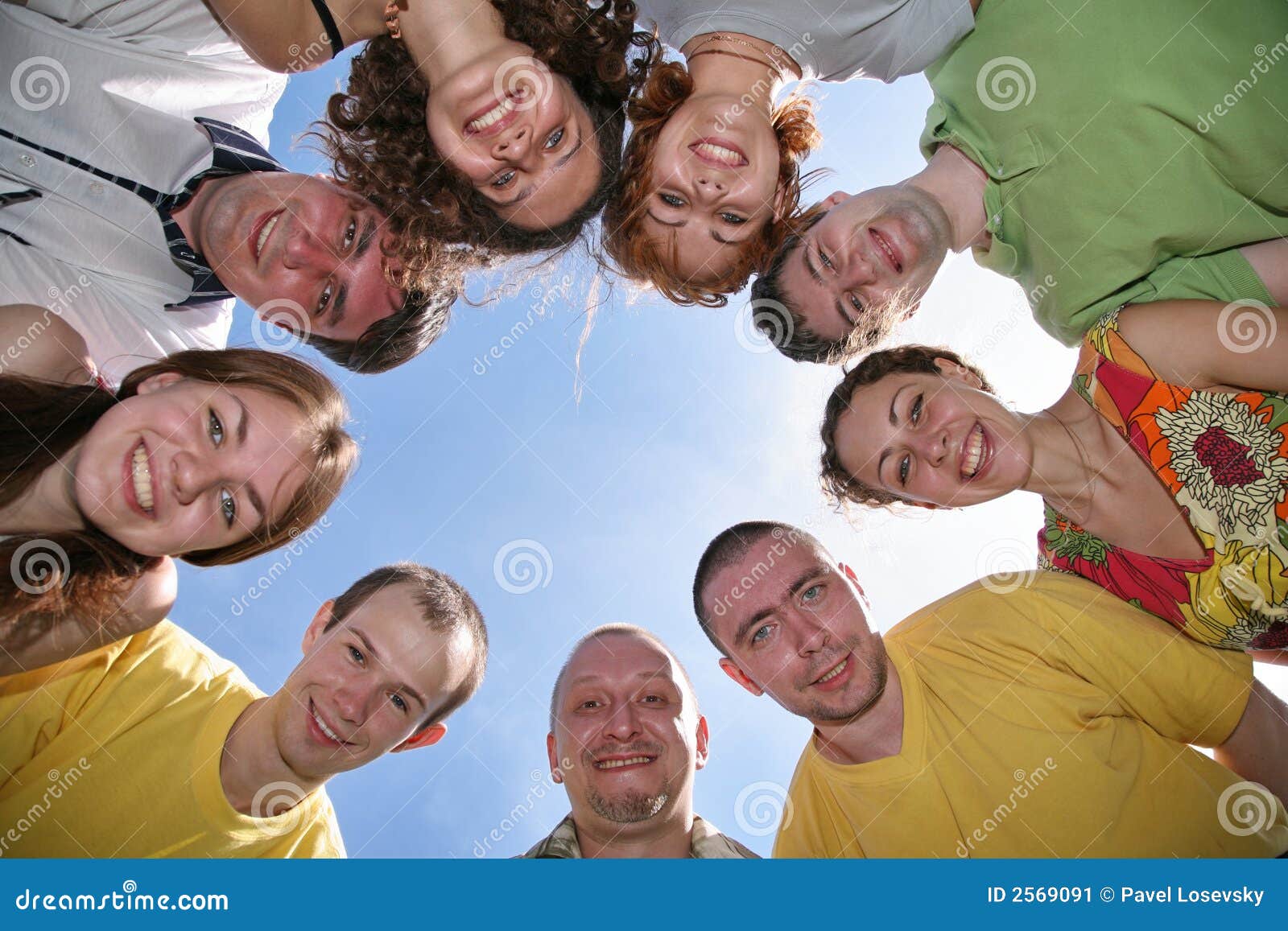 Nine friends stock image. Image of smiling, member, girls - 2569091