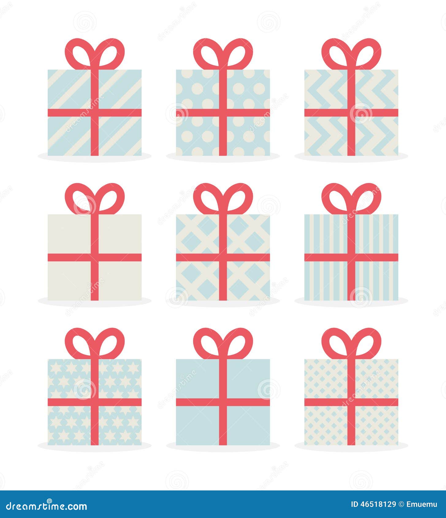 Nine gifts stock vector. Illustration of collection, xmas - 46518129