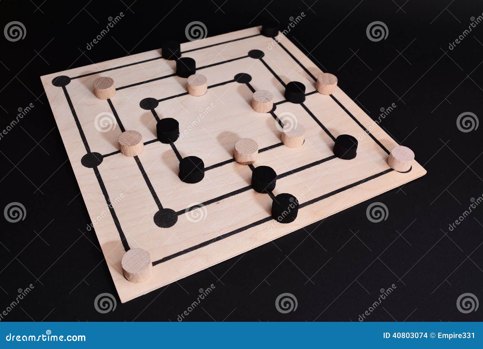 Nine men s morris stock photo. Image of gamble, mens - 40803074