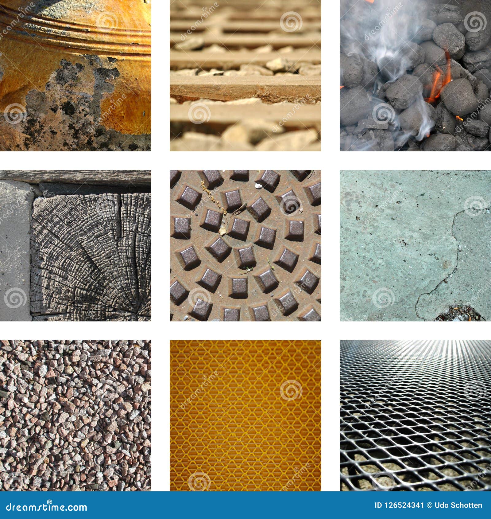 Nine Pictures of Different Structures Stock Image - Image of earth ...