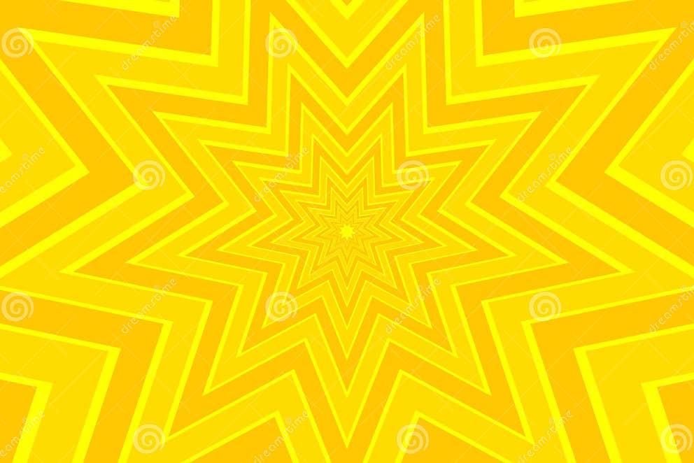 Nine Pointed Star Yellow Abstract Vector Background Stock Vector ...