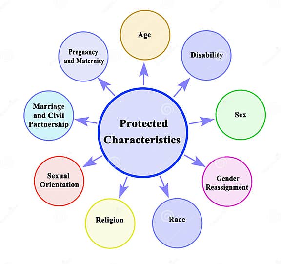 Nine Protected Characteristics Stock Illustration - Illustration of ...