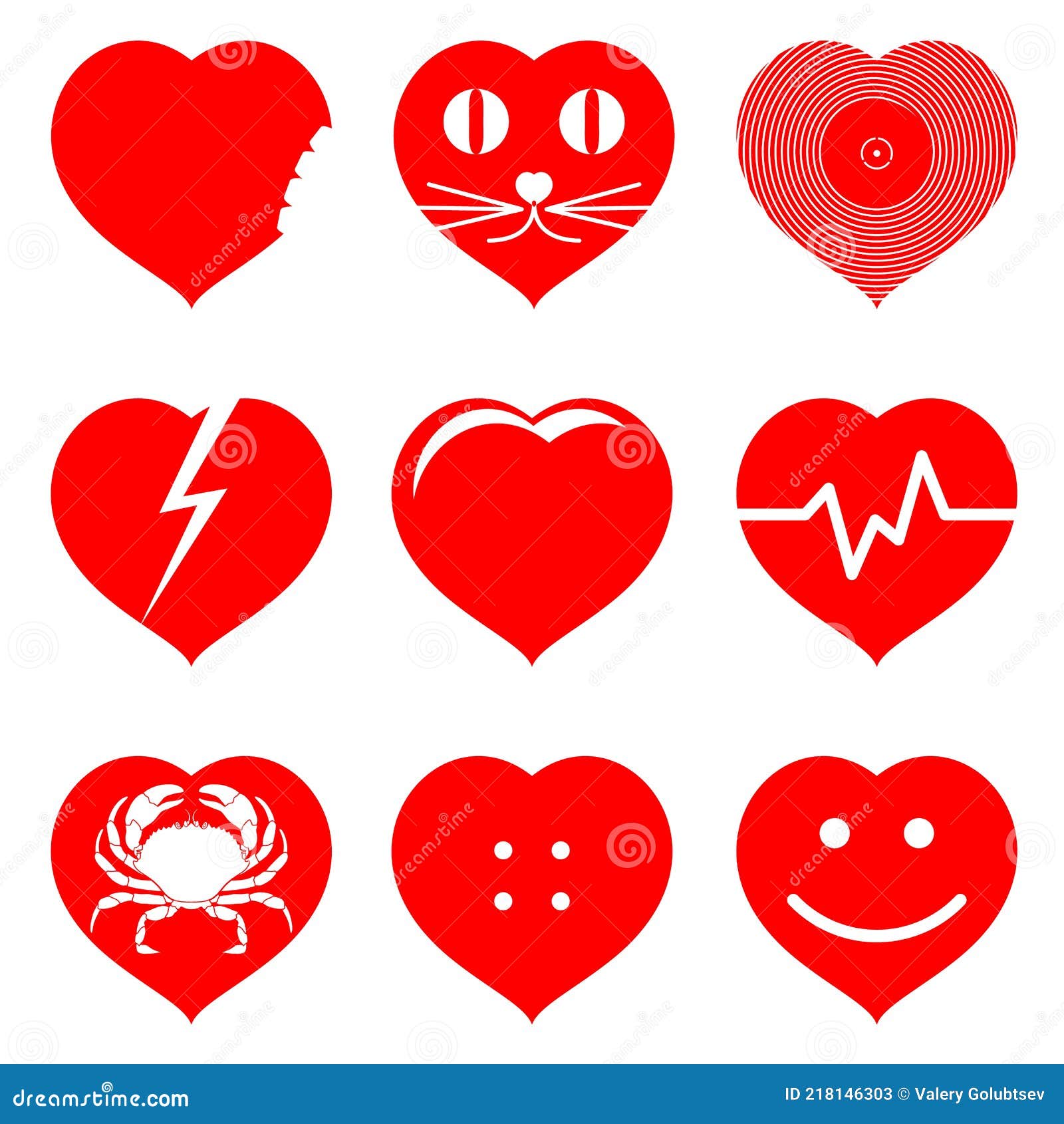 Bitten Heart Vector Illustration | CartoonDealer.com #28566850