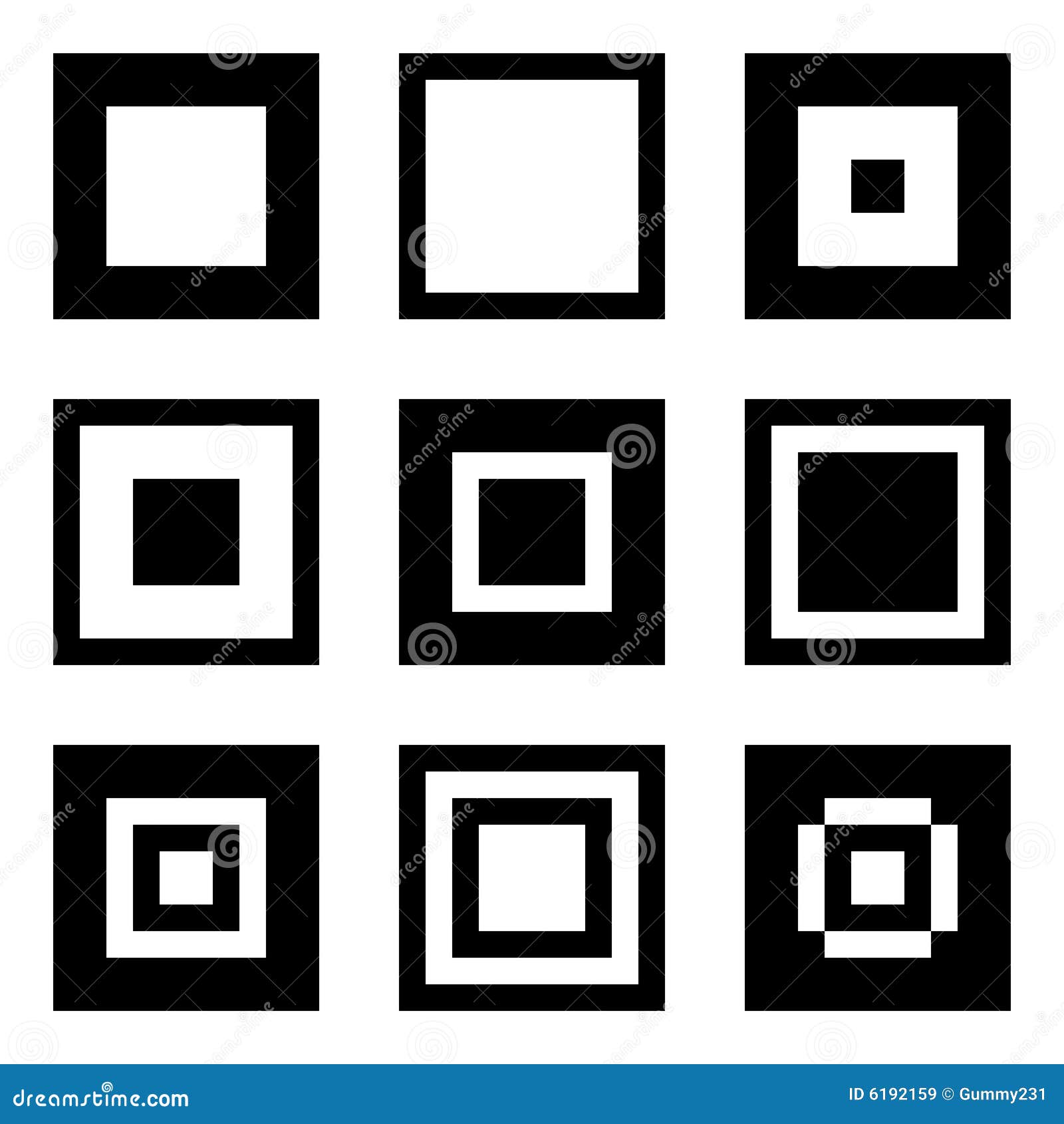 Nine Squares stock illustration. Illustration of squared - 6192159