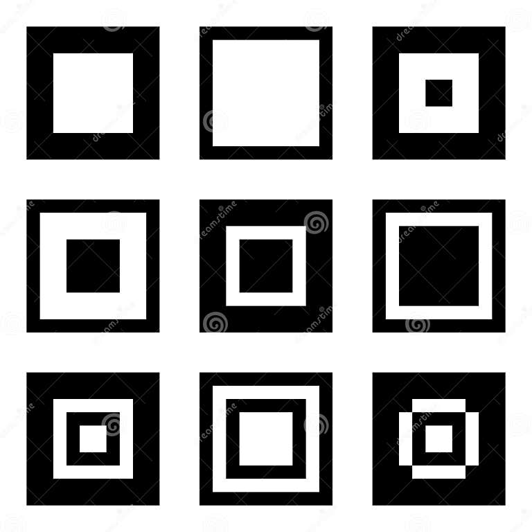 Nine Squares stock illustration. Illustration of squared - 6192159