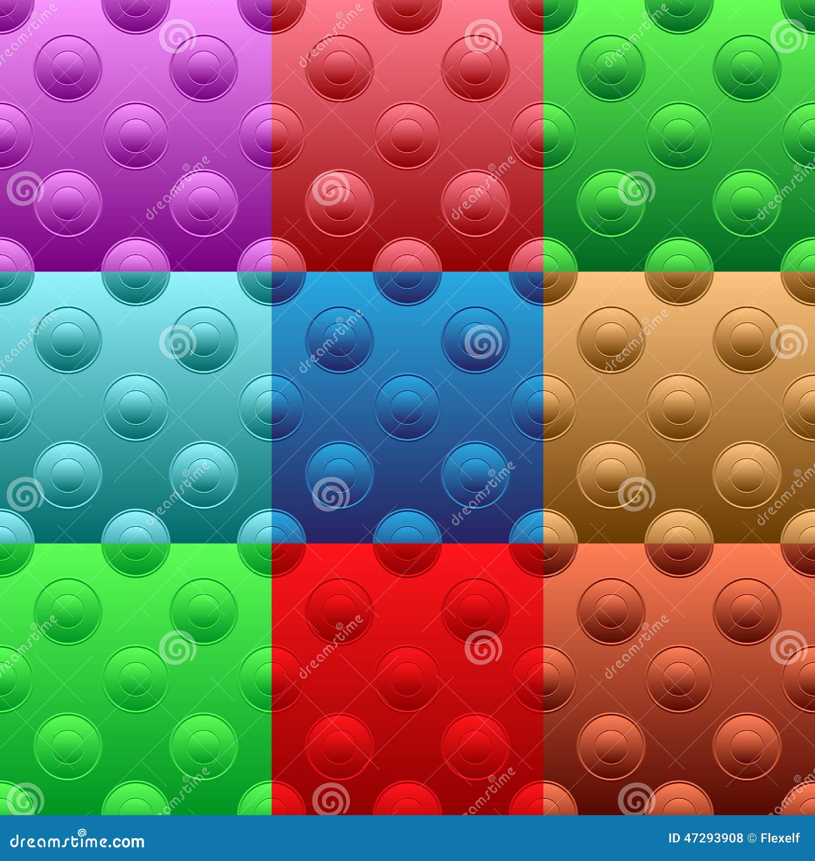 Nine textures stock vector. Illustration of frame, block - 47293908