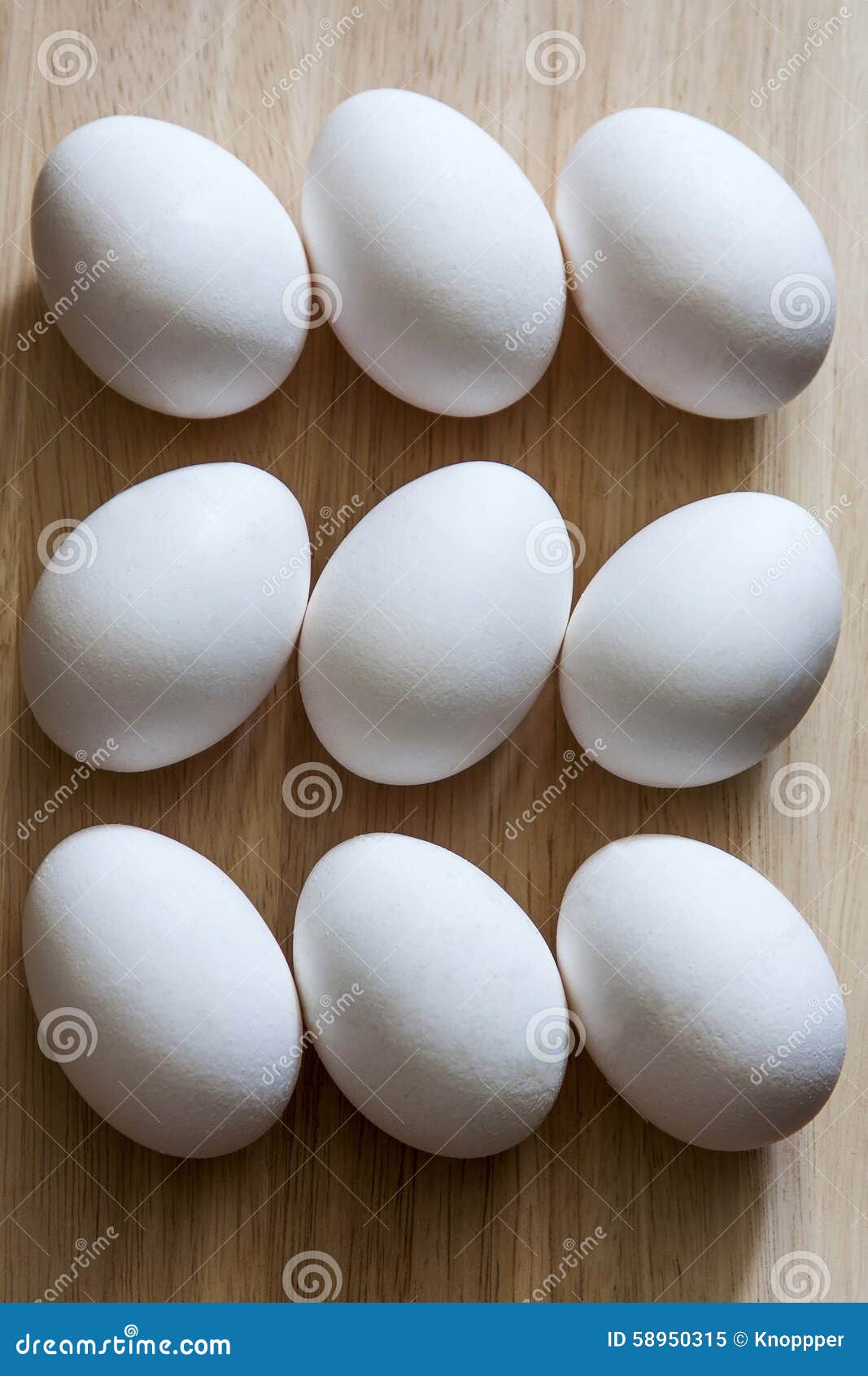 Nine white eggs stock image. Image of round, group, breakfast - 58950315