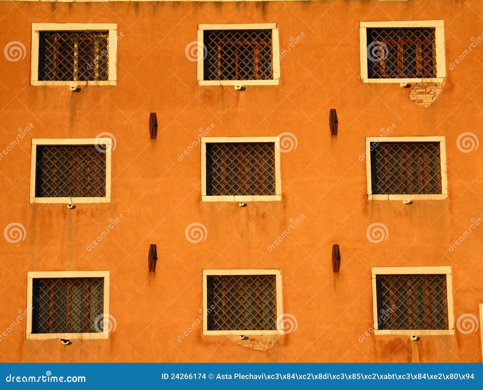 Nine windows in Venice stock photo. Image of building - 24266174