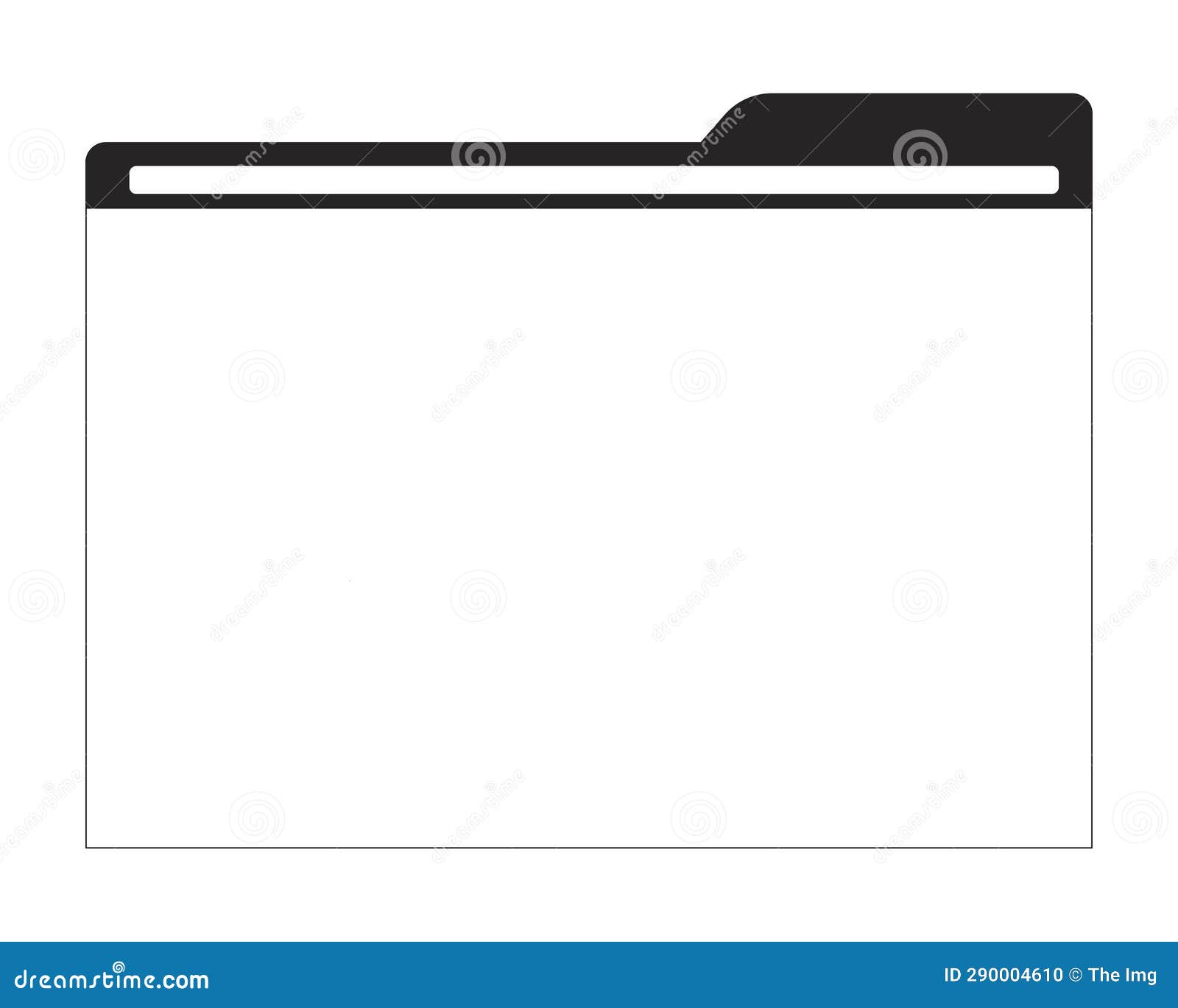 Nineties File Folder Flat Monochrome Isolated Vector Object Stock ...