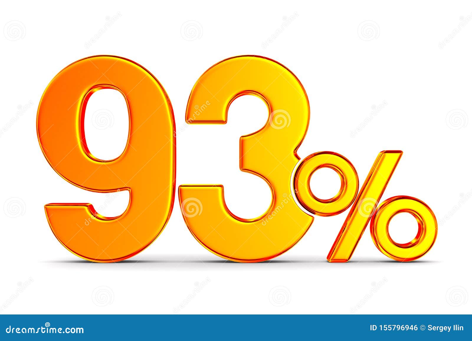 Ninety Three Years Anniversary Golden. Anniversary Template Design For ...