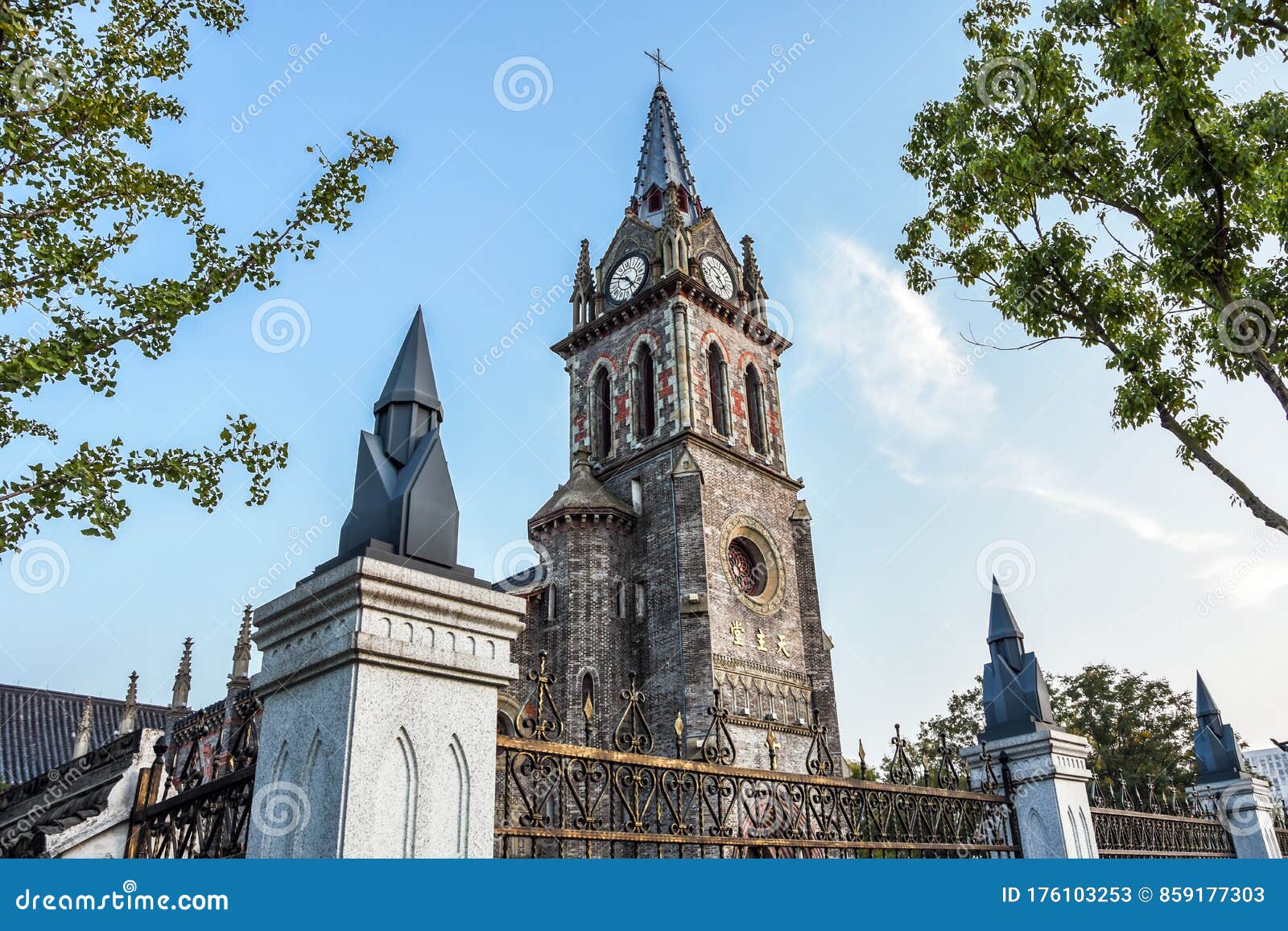 Ningbo Catholic Church stock image. Image of pray, zhejiang - 176103253