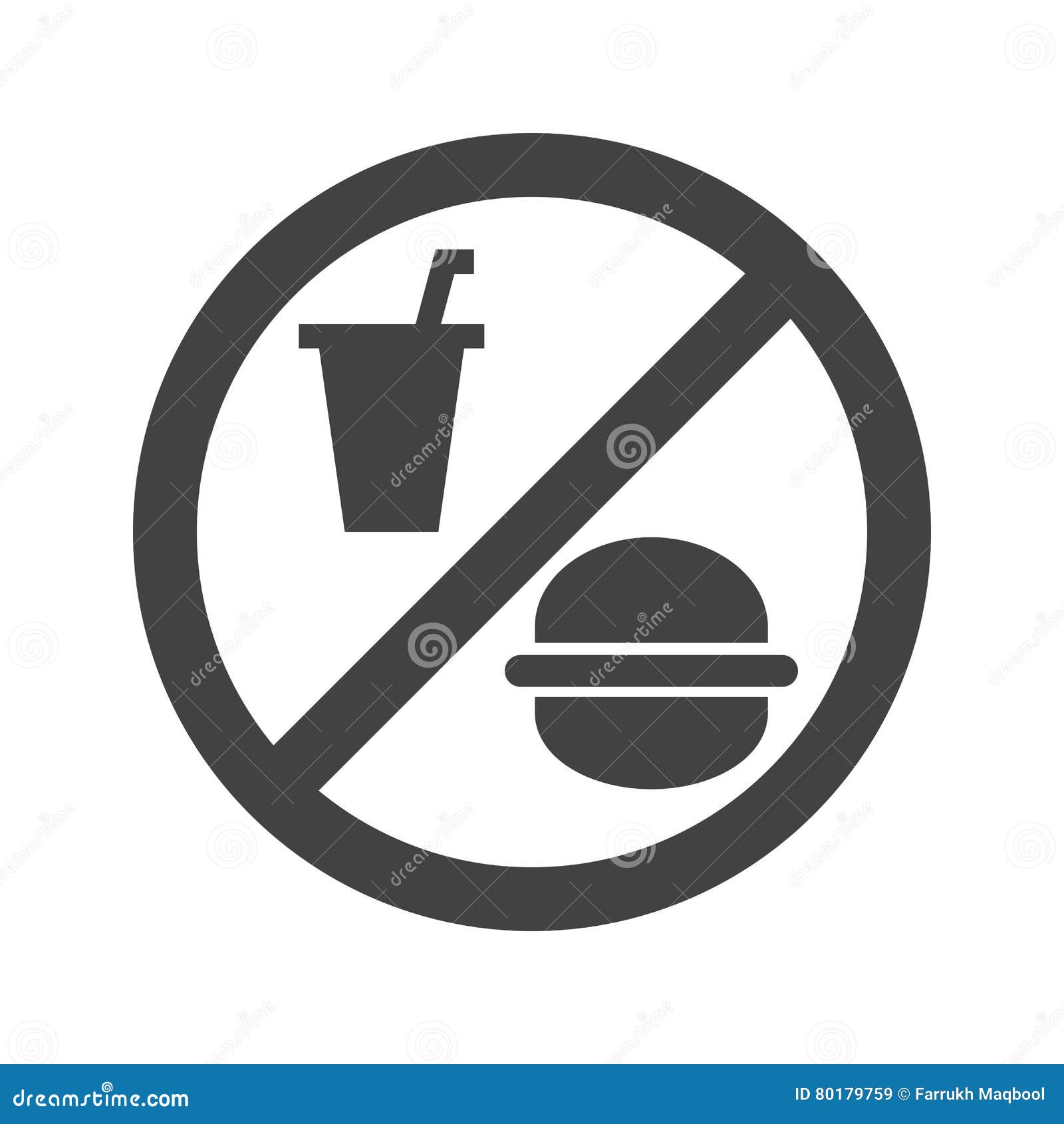 Ninguna comida o bebidas ilustración del vector. Ilustración de bebidas ...