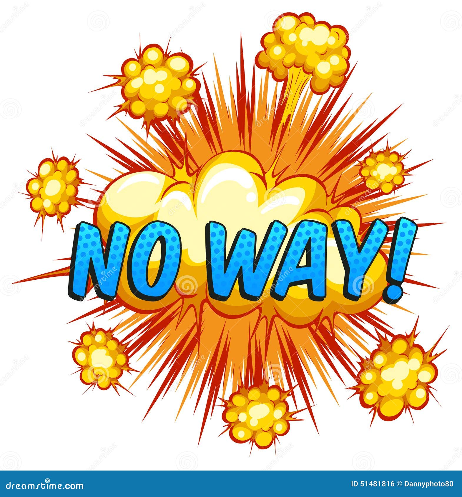 Ninguna manera ilustración del vector. Ilustración de bola - 51481816