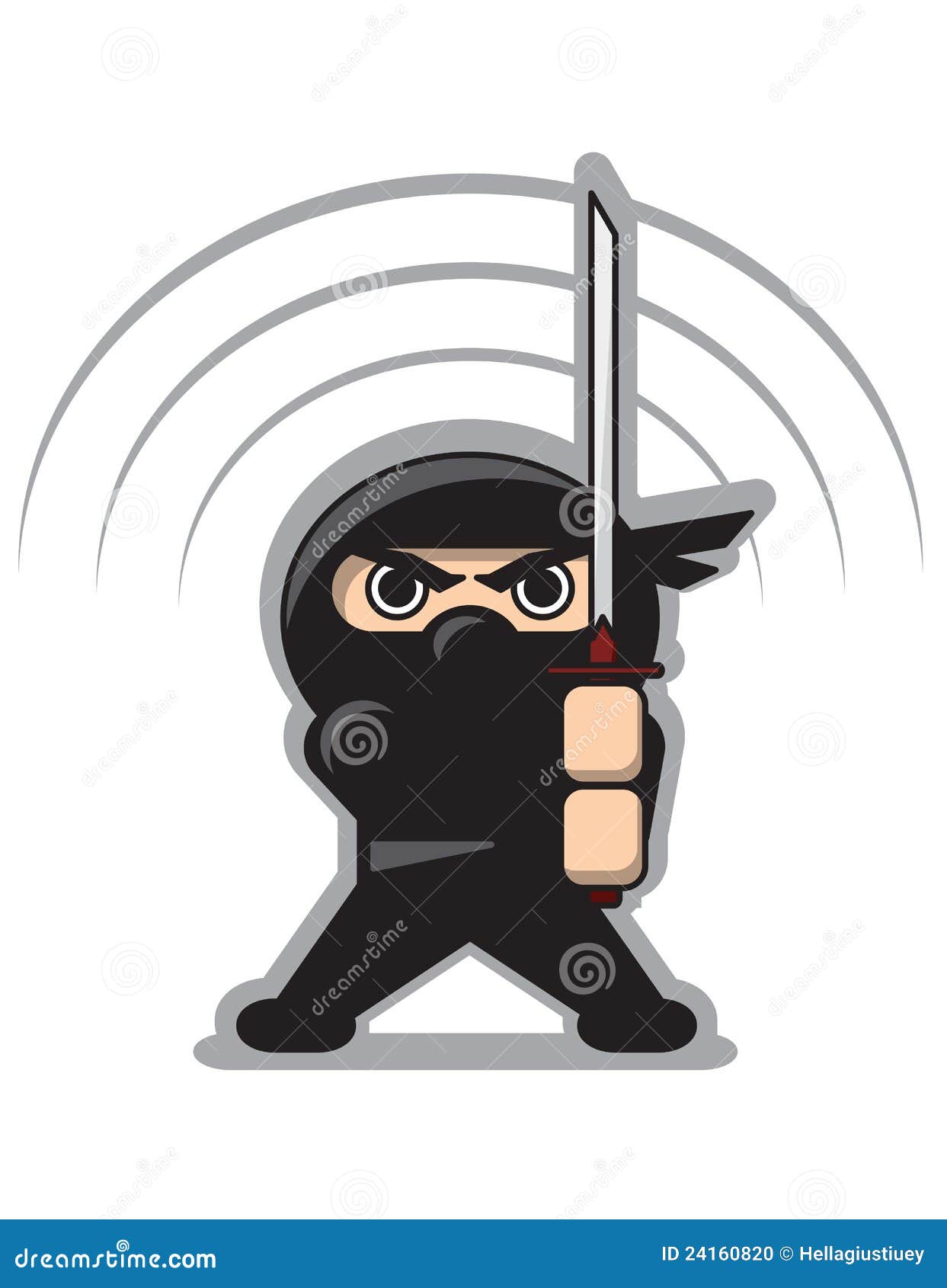 Ninja stock vector. Illustration of ninja, blade, assassin - 24160820