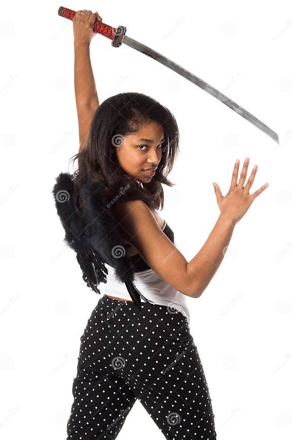 Ninja Angel stock image. Image of angel, wings, feathers - 1897399