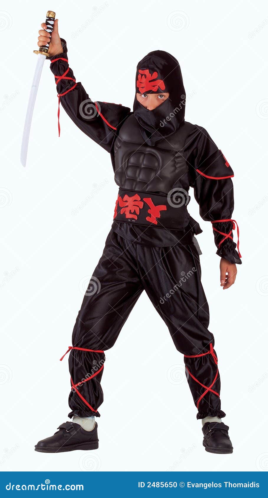 Ninja boy stock photo. Image of life, black, hide, mask - 2485650
