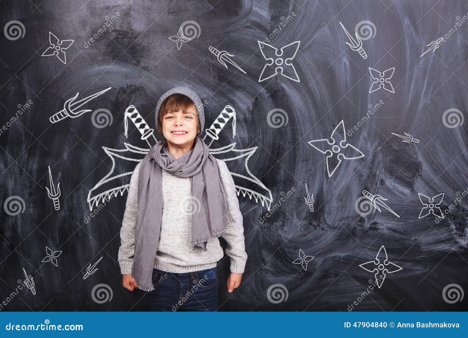 Ninja boy stock photo. Image of back, burl, mark, brainstorming - 47904840