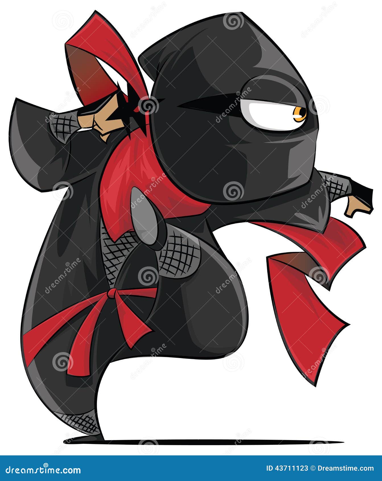 Ninja Cartoon Character stock vector. Illustration of japan - 43711123