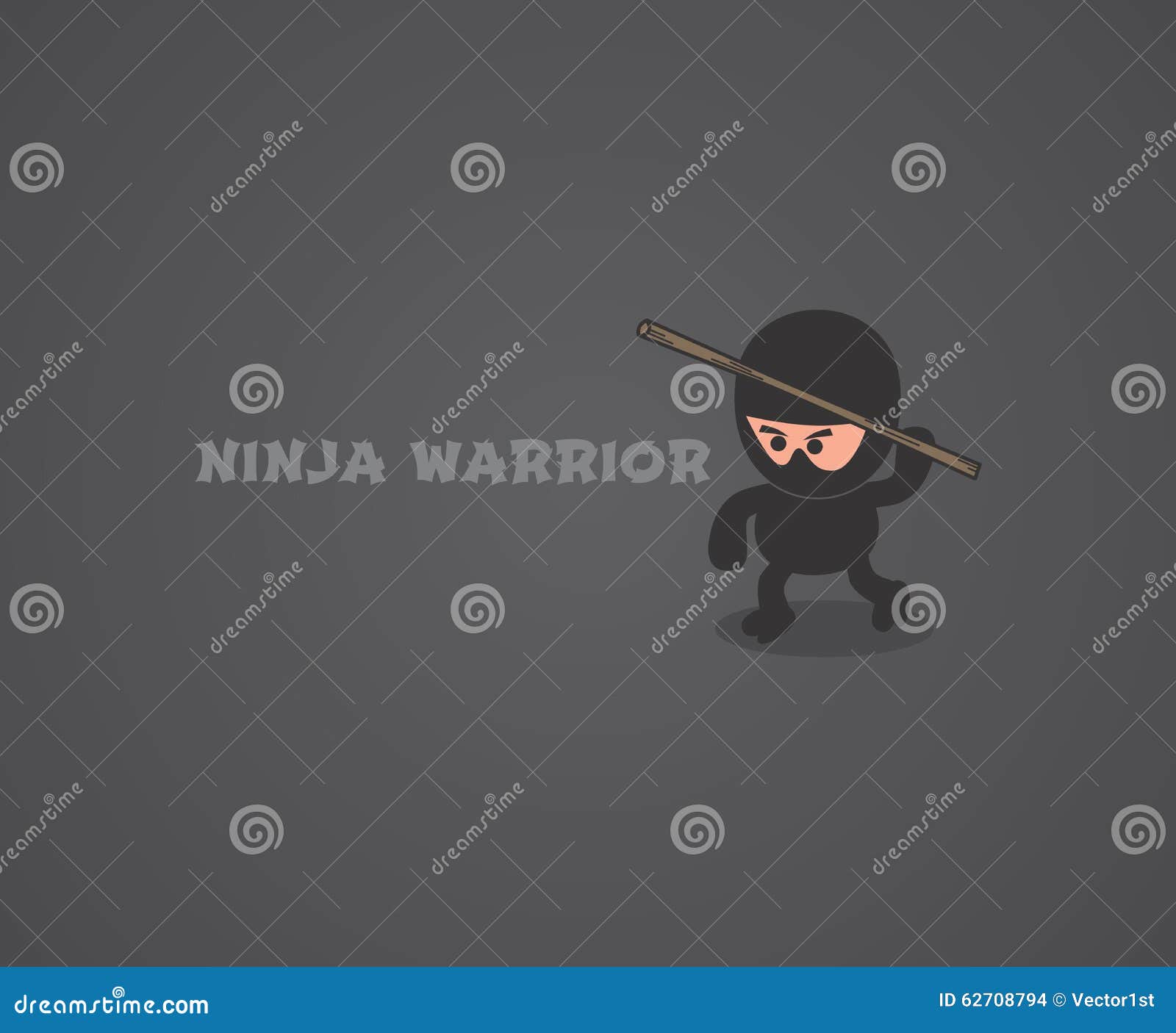 Ninja character theme stock vector. Illustration of character - 62708794