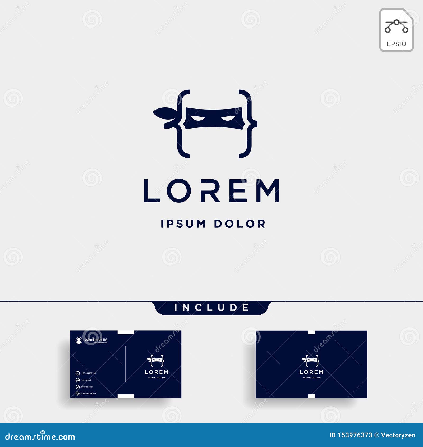 Ninja Bandit Mascot Logo Cartoon Royalty-Free Stock Image ...