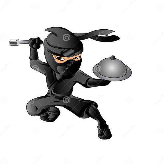 Ninja Cook chef stock vector. Illustration of animal - 69939898