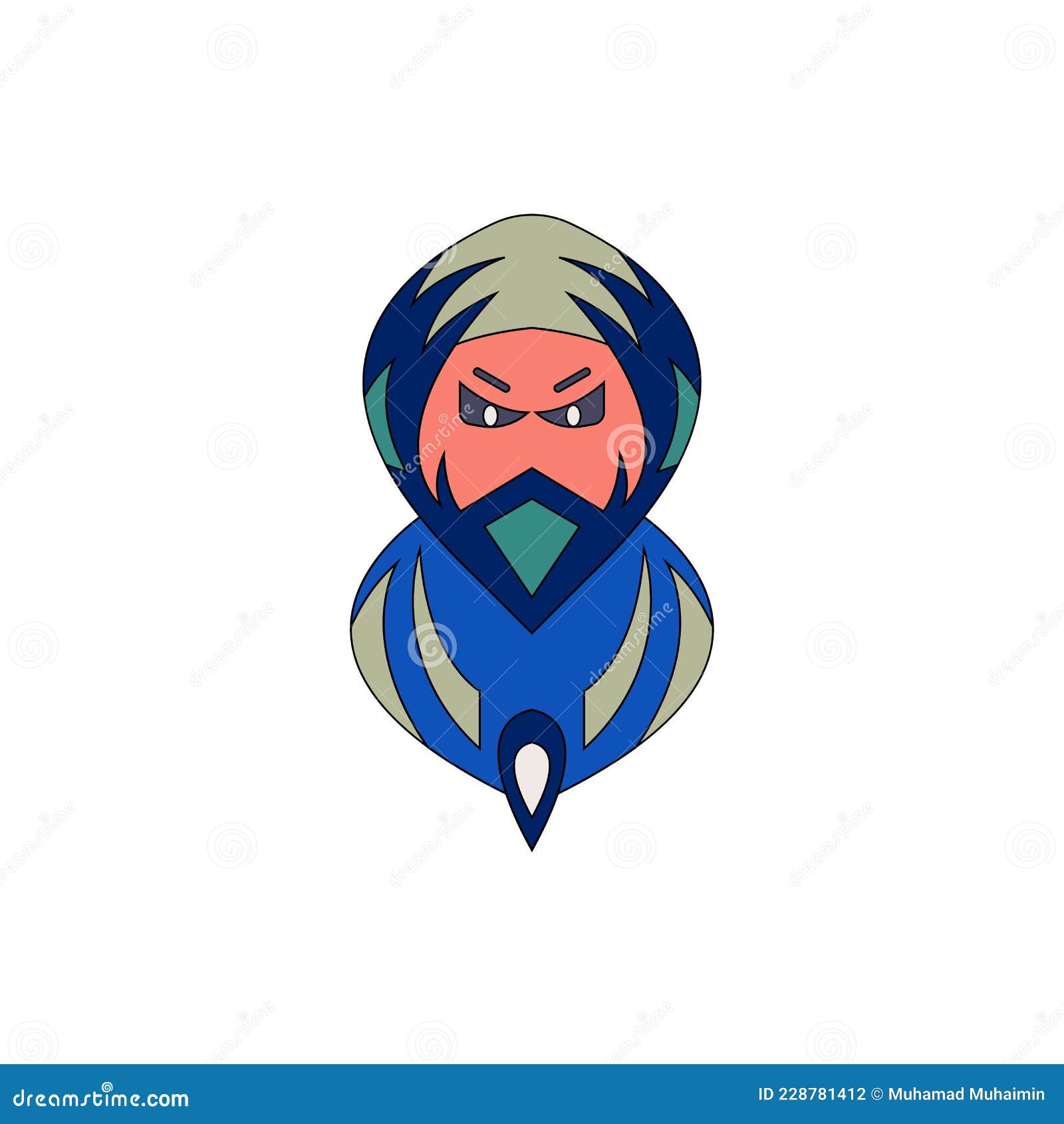 Ninja game icon logo stock vector. Illustration of design - 228781412