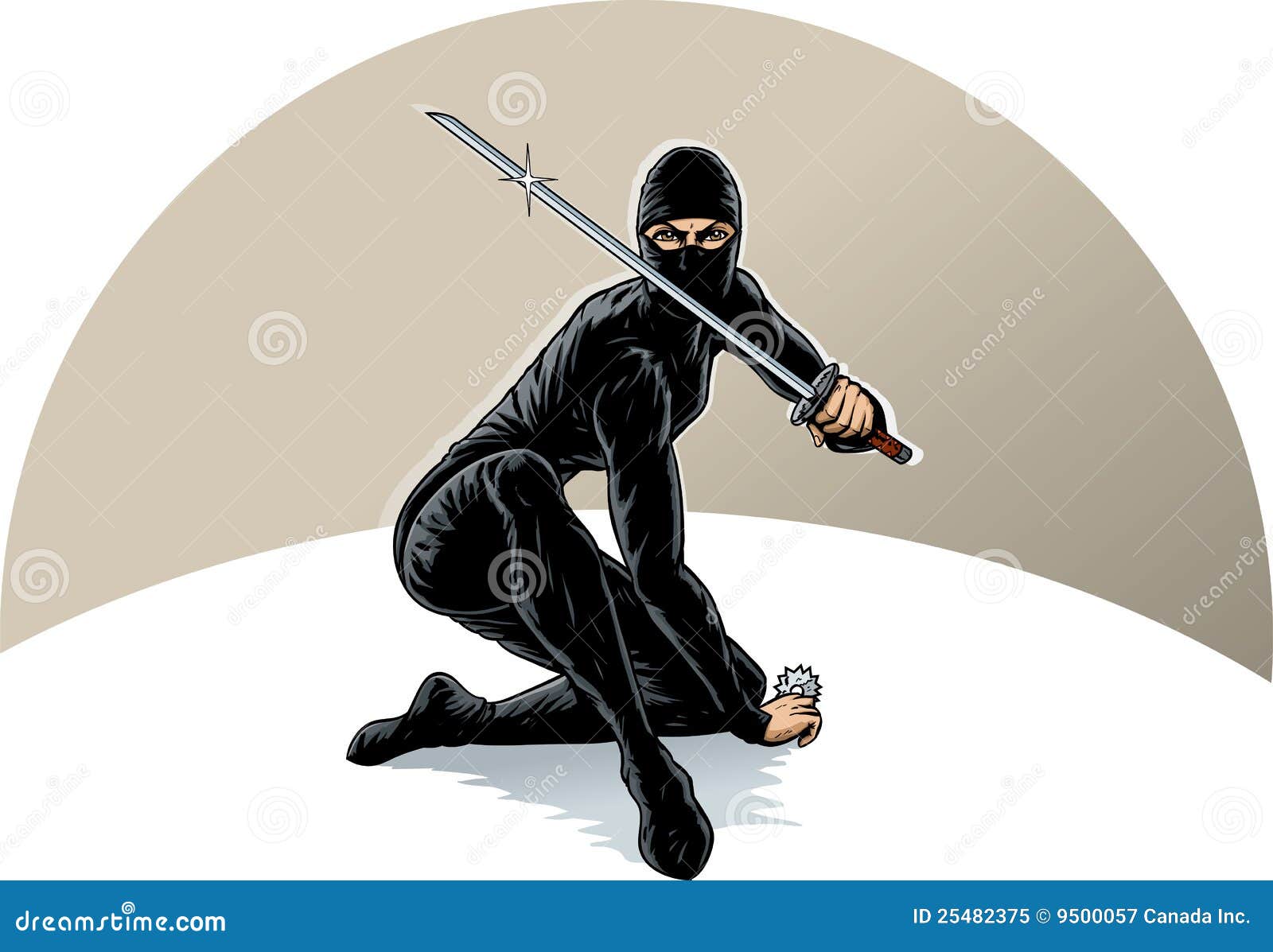 Girl Crouched Stock Illustrations – 38 Girl Crouched Stock ...