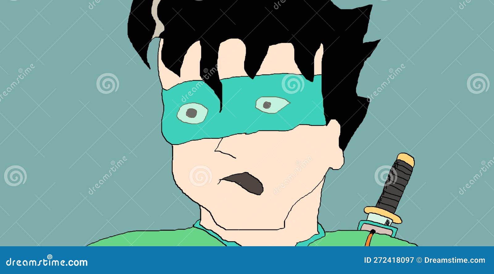 The ninja guy stock illustration. Illustration of animal - 272418097