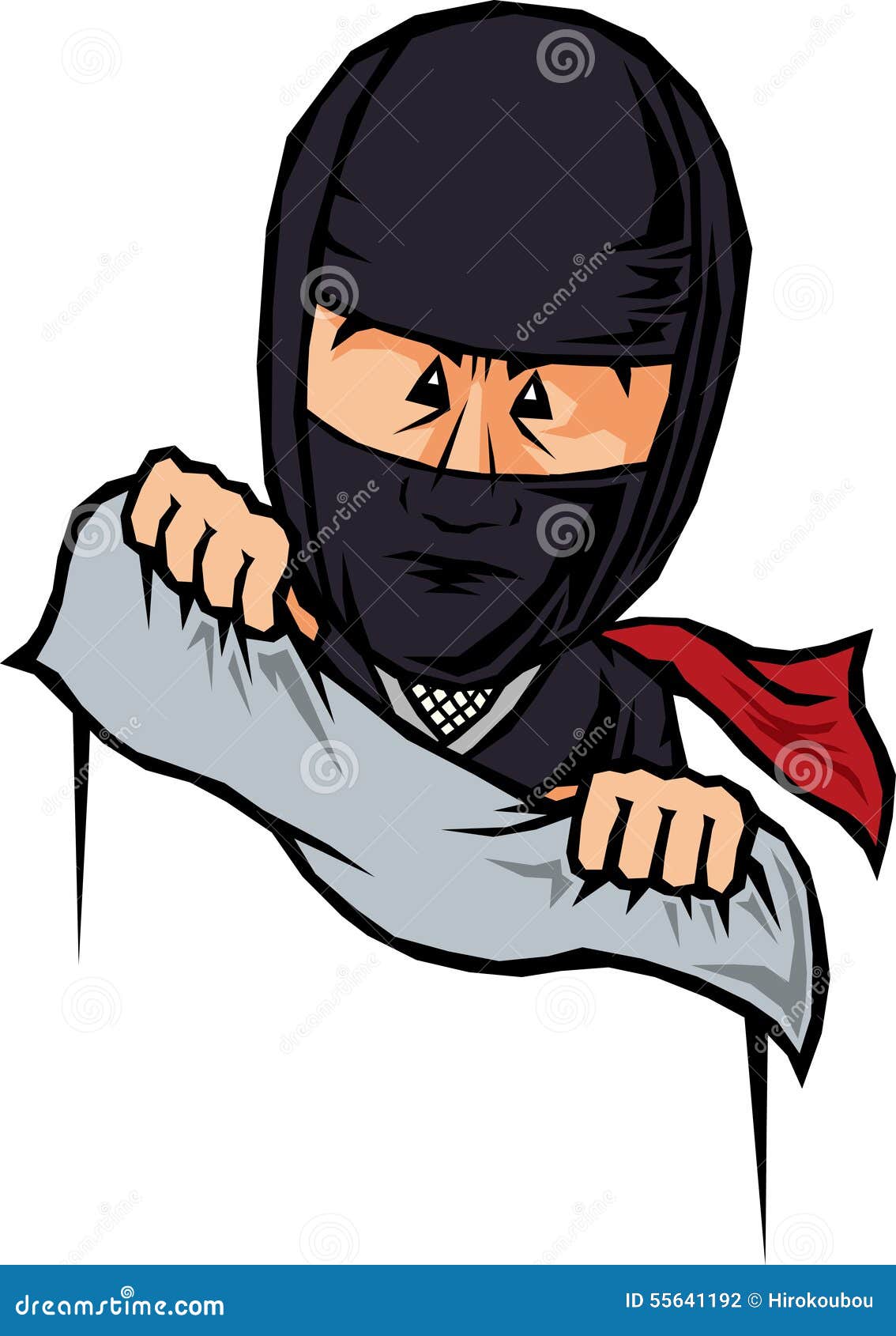 Ninja hide stock illustration. Illustration of warrior - 55641192