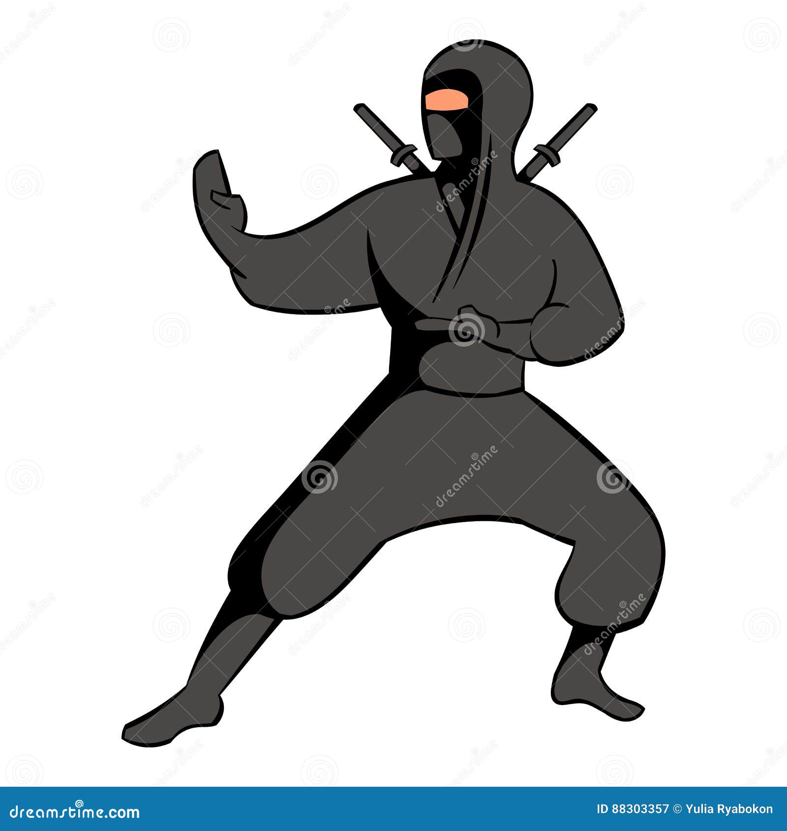 Ninja Icon Vector From Classics Collection. Thin Line Ninja Outline ...