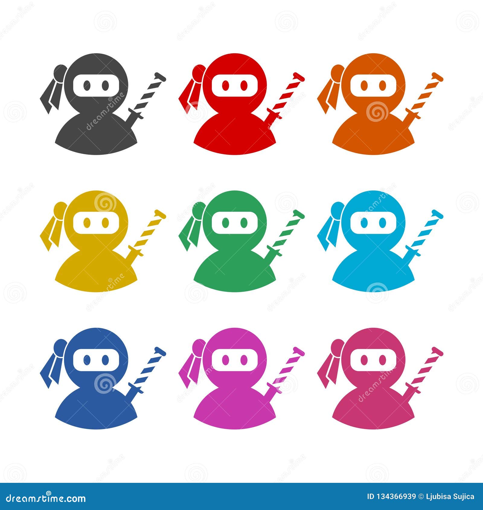Ninja Icon, Icon Cartoon | CartoonDealer.com #88303357