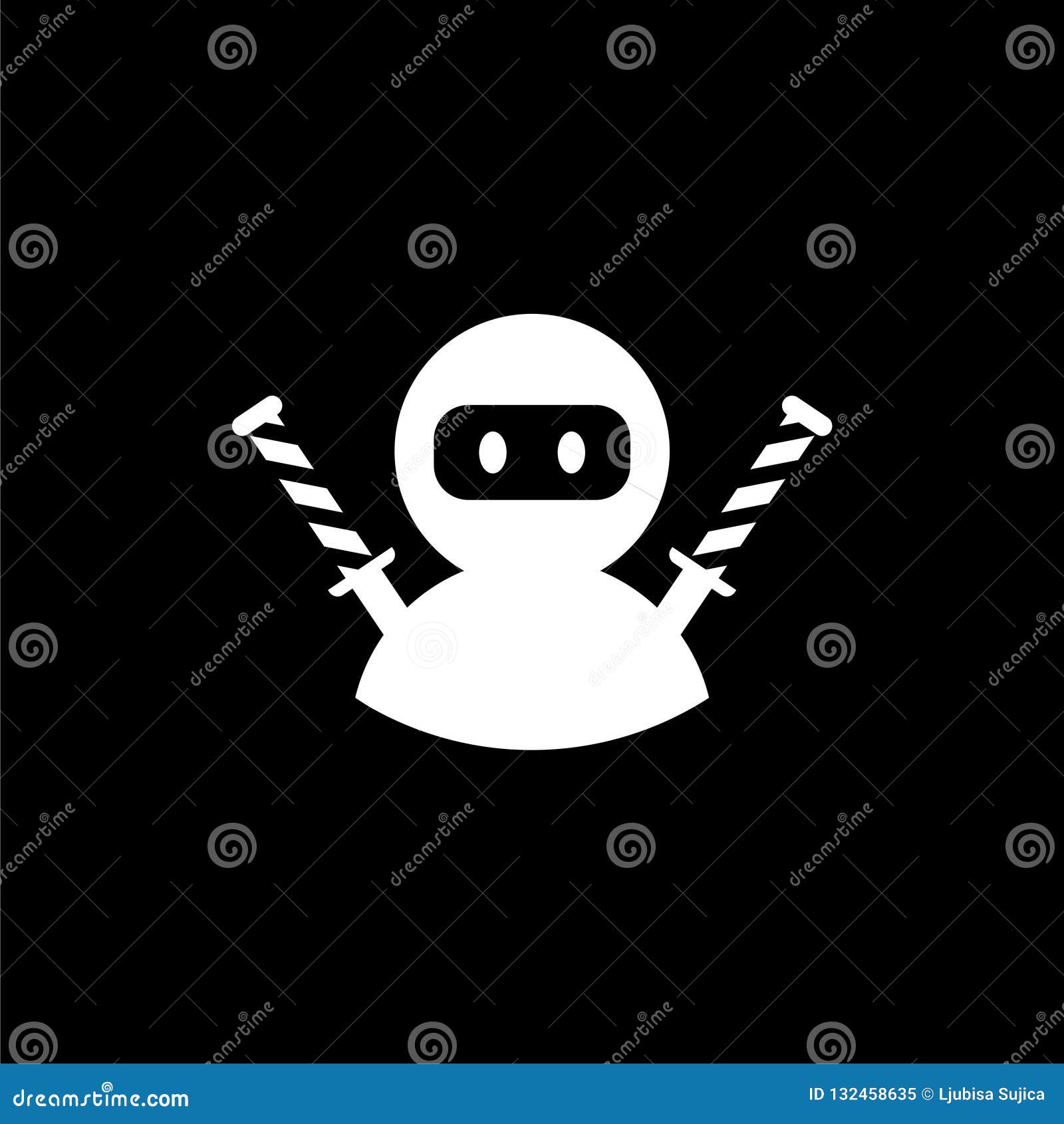 Ninja Icon Vector From Classics Collection. Thin Line Ninja Outline ...