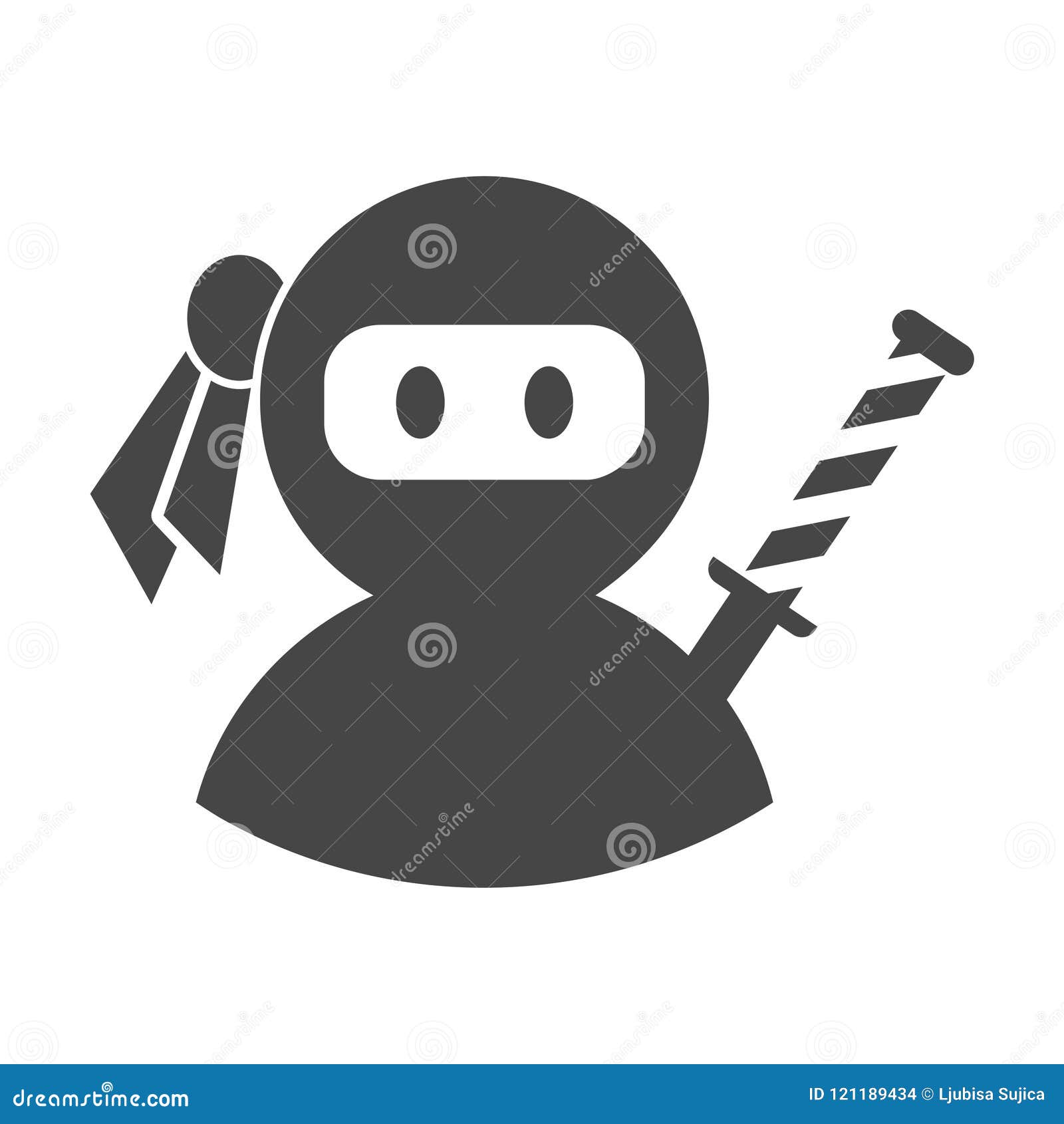Ninja Icon Vector From Classics Collection. Thin Line Ninja Outline ...