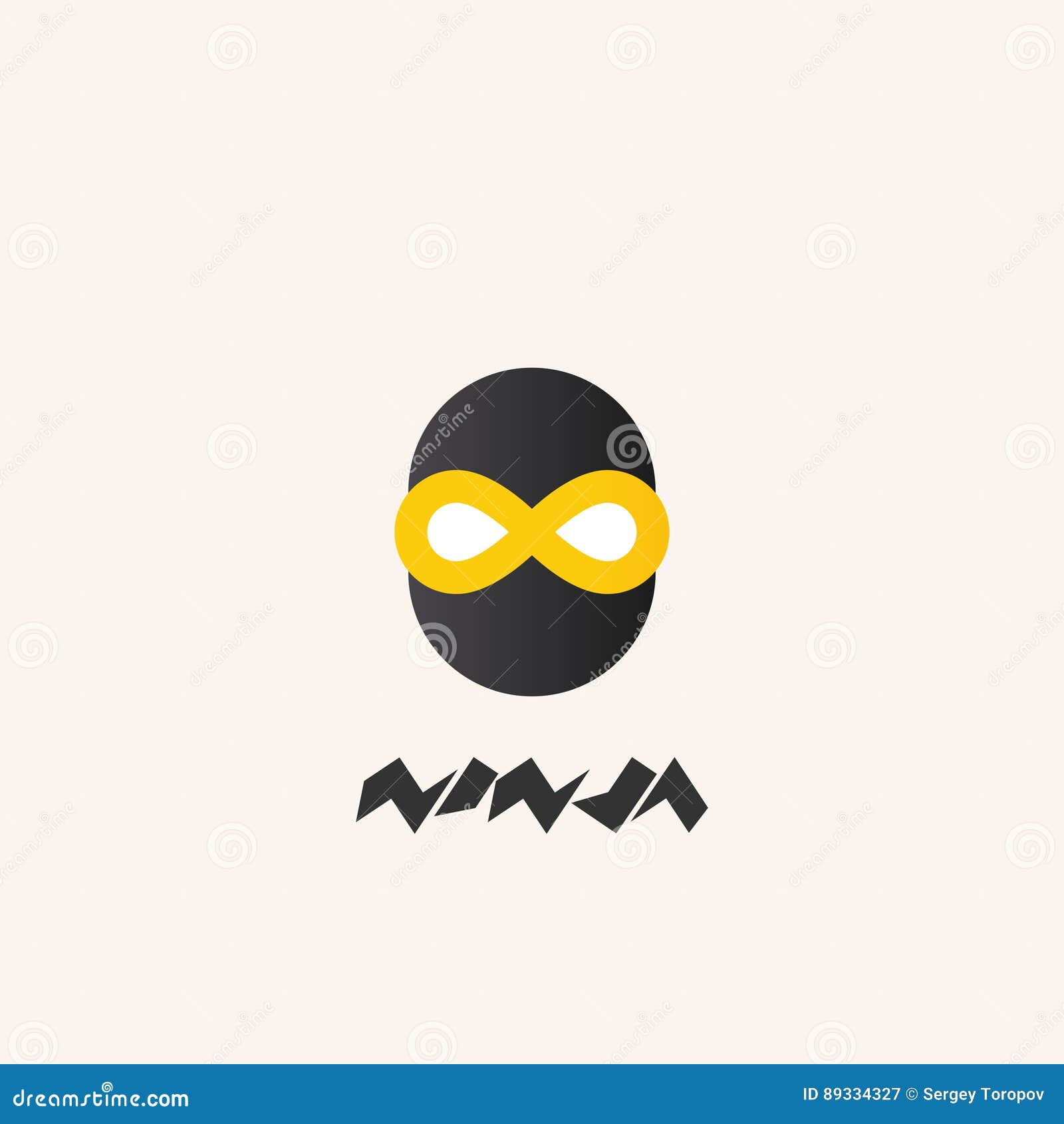 Ninja logo, icon stock vector. Illustration of fight - 89334327