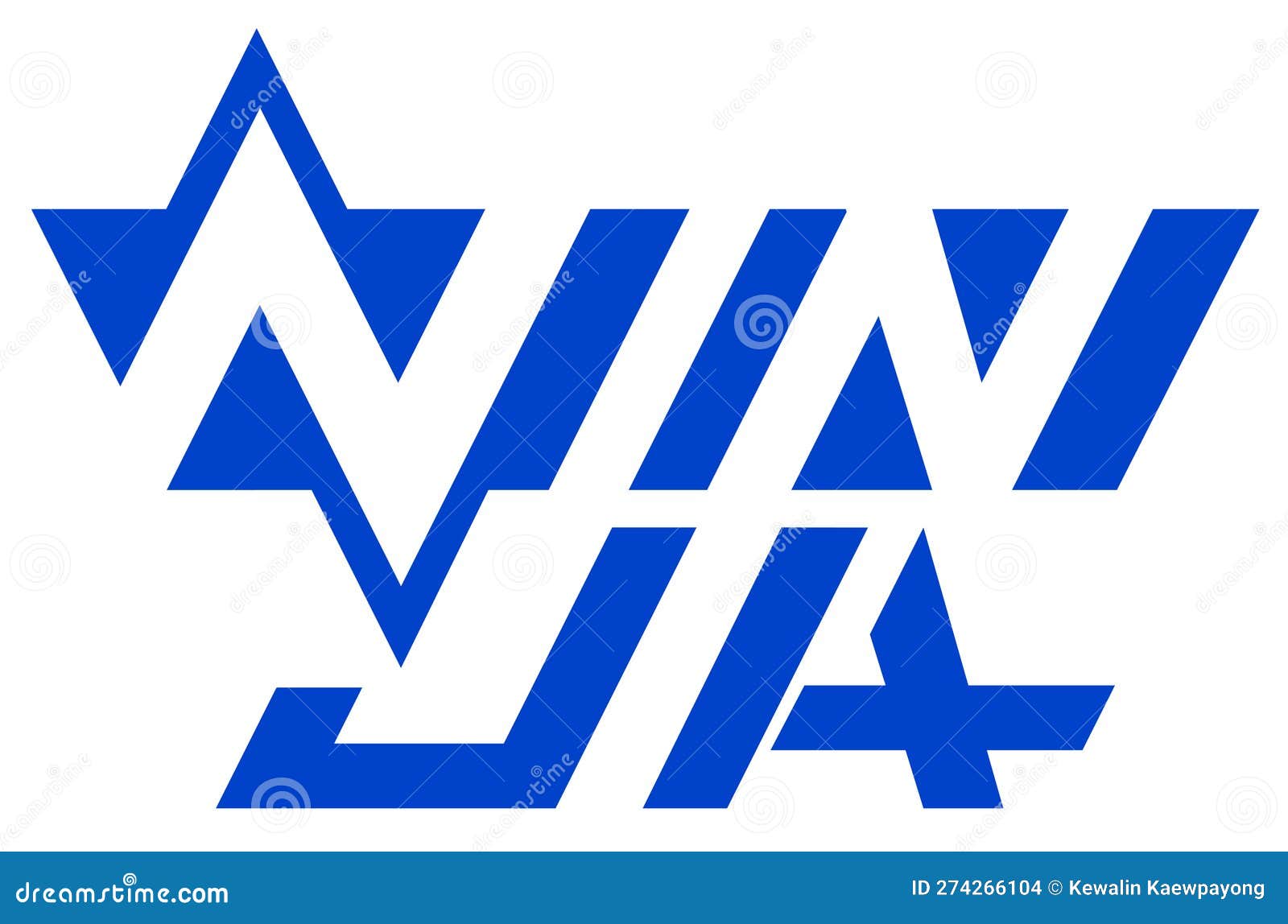 NINJA Text Blue Logo Vector Stock Vector - Illustration of ninja, logos ...