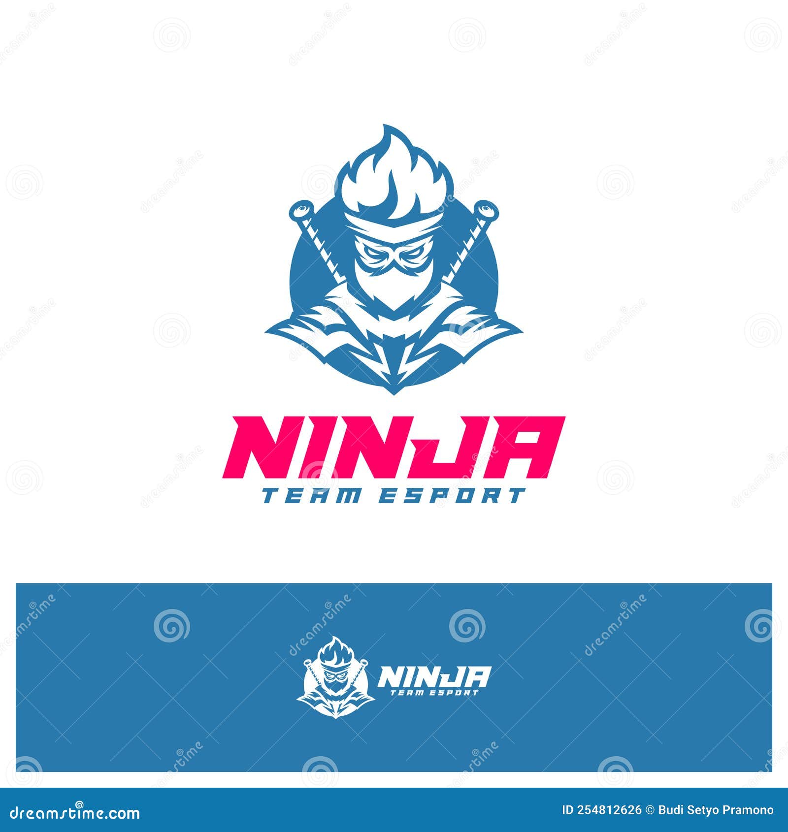 Ninja Logo Vector Template, Creative Ninja Logo Design Concepts Stock ...