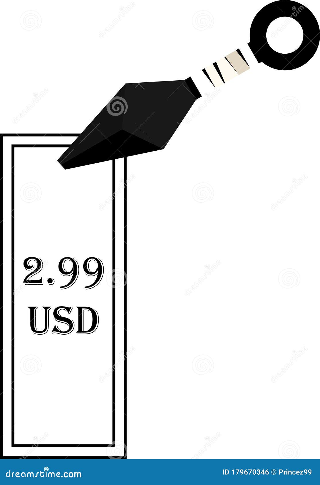 Knife Stab Red Heart Shape Vector Illustration Sketch Doodle Hand Drawn ...