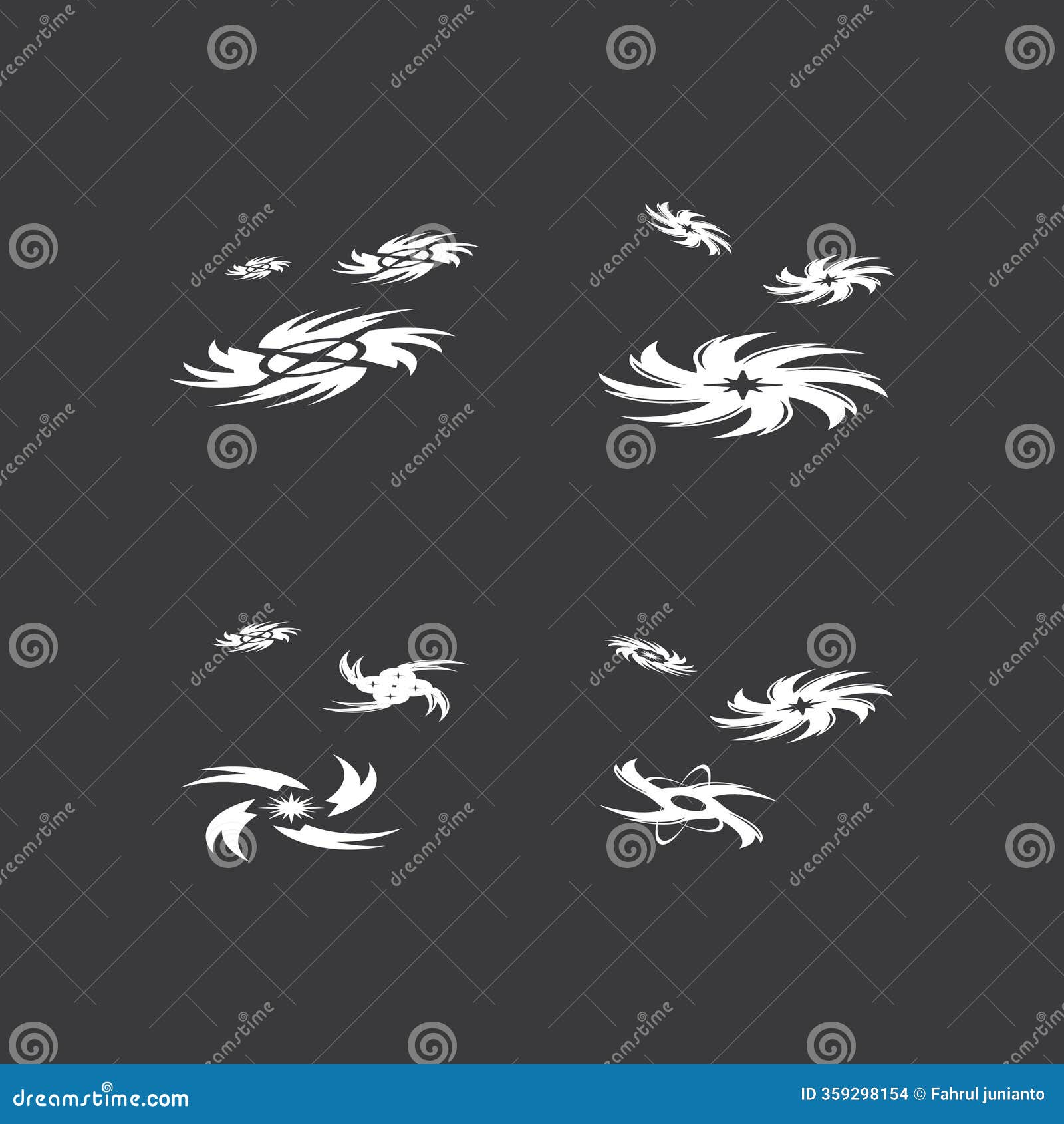 Shuriken Logo Design Vector Illustration Isolated On A Gray Background ...