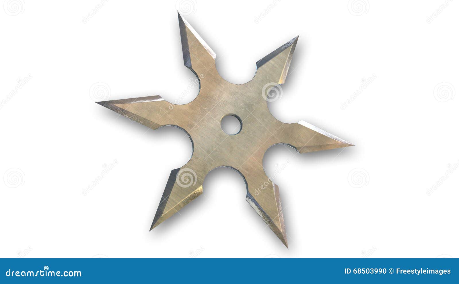 Shuriken Star, Ninja Weapon, White Background Royalty-Free Stock Photo ...