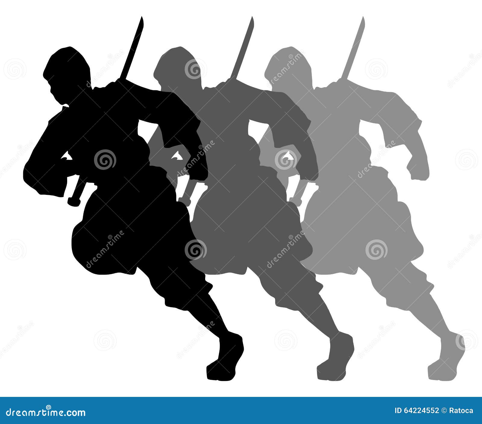Ninja speed stock vector. Illustration of runner, culture - 64224552