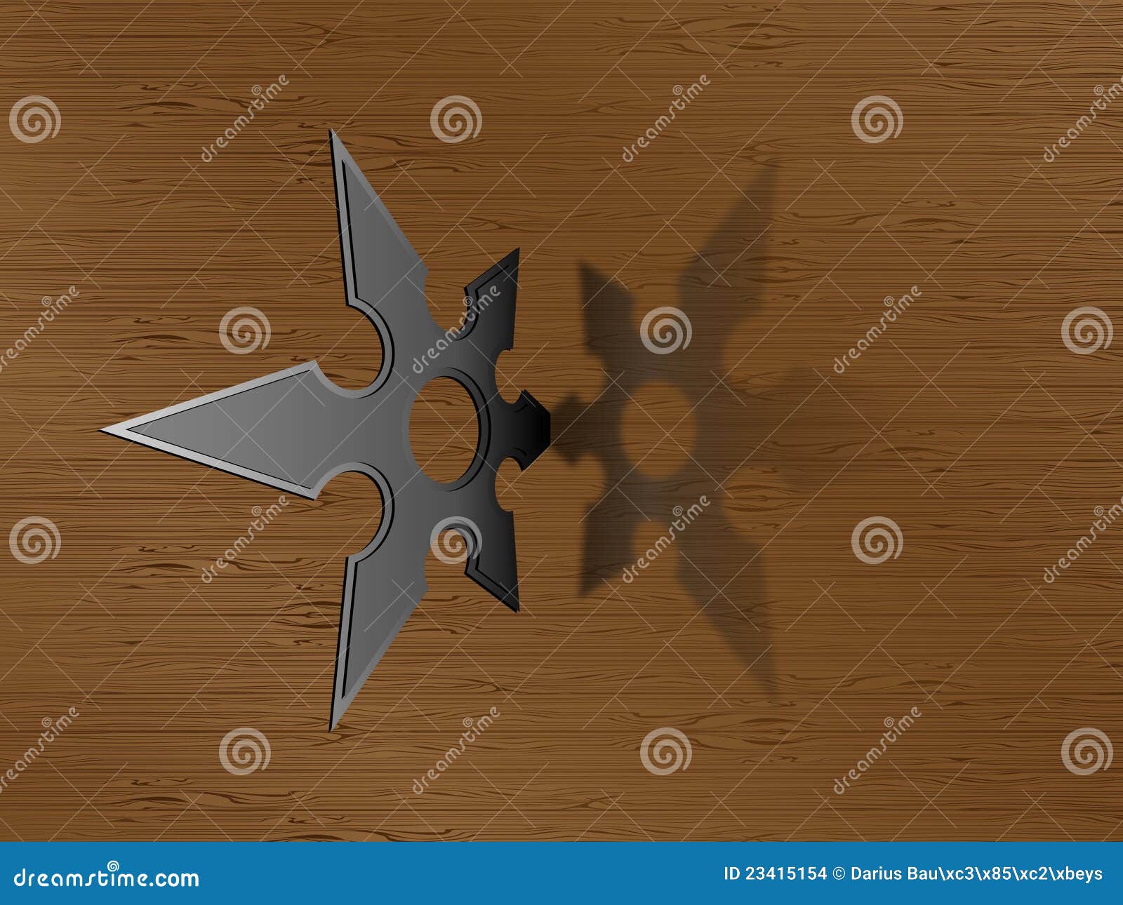 Set Of Ninja Star. Asian Traditional Katana Weapon. Shuriken Logo ...