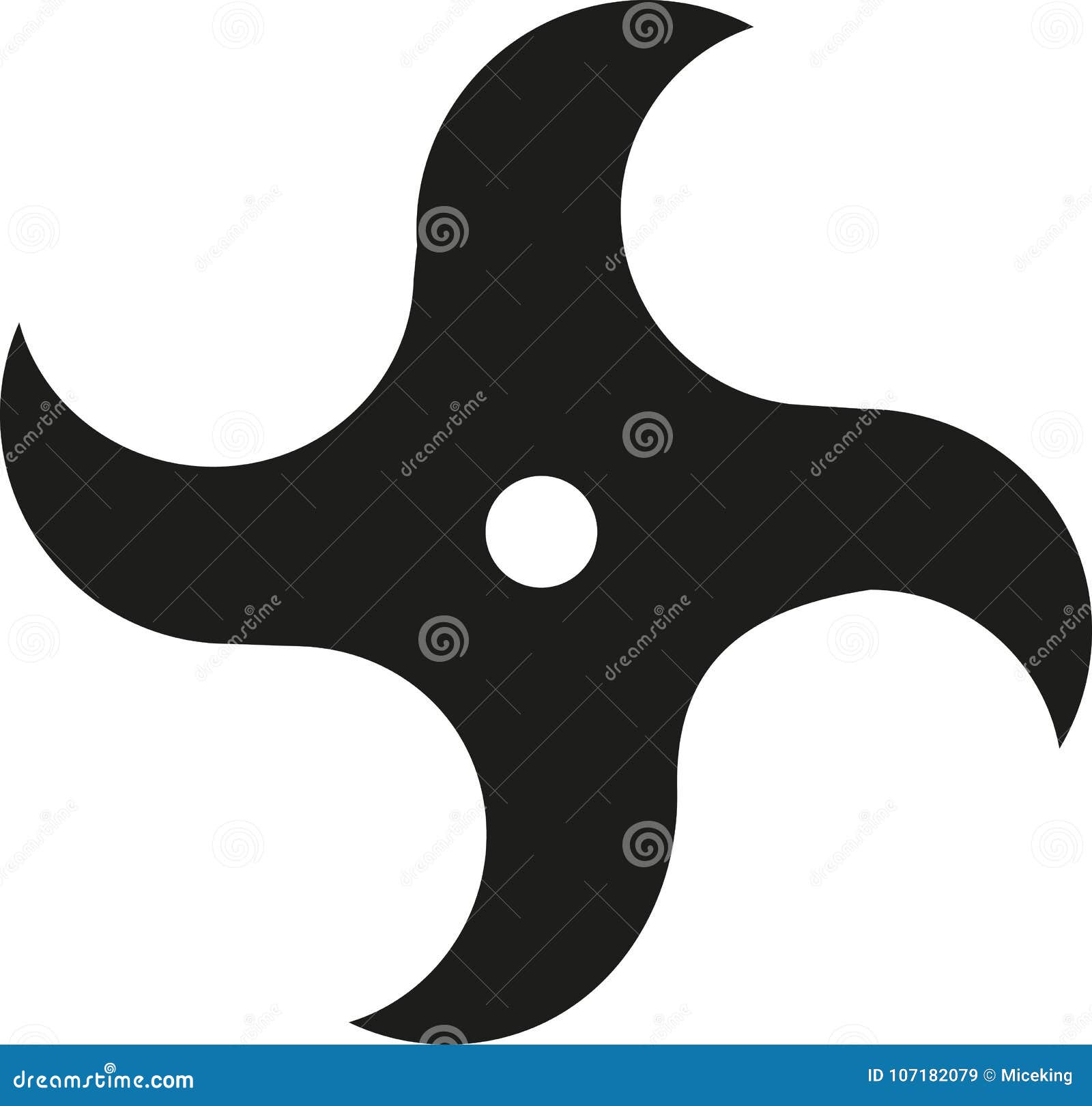 Ninja Star icon stock vector. Illustration of vector - 107182079