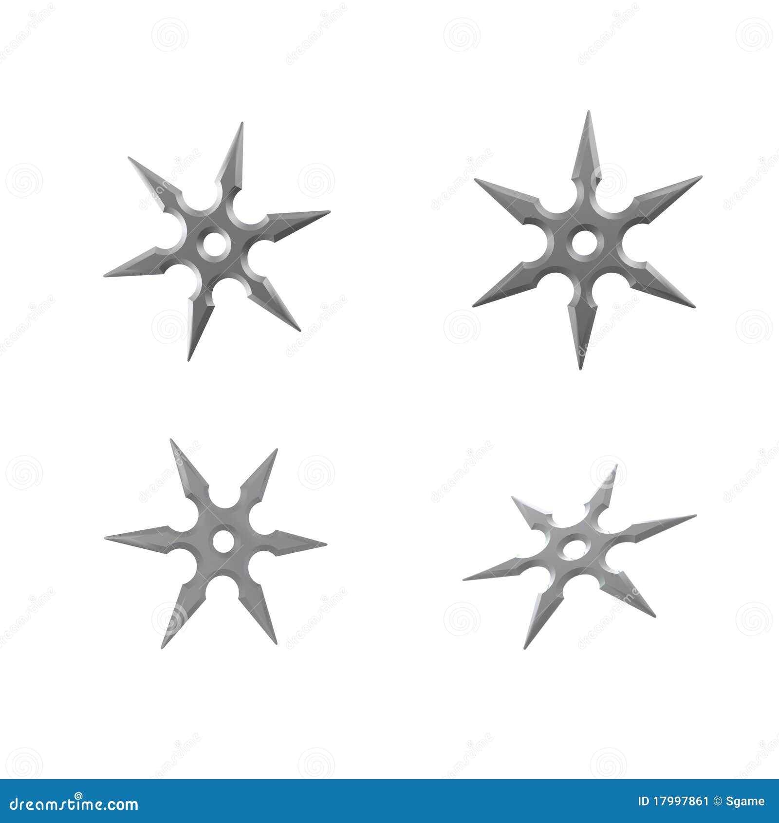 Set Of Ninja Star. Asian Traditional Katana Weapon. Shuriken Logo ...