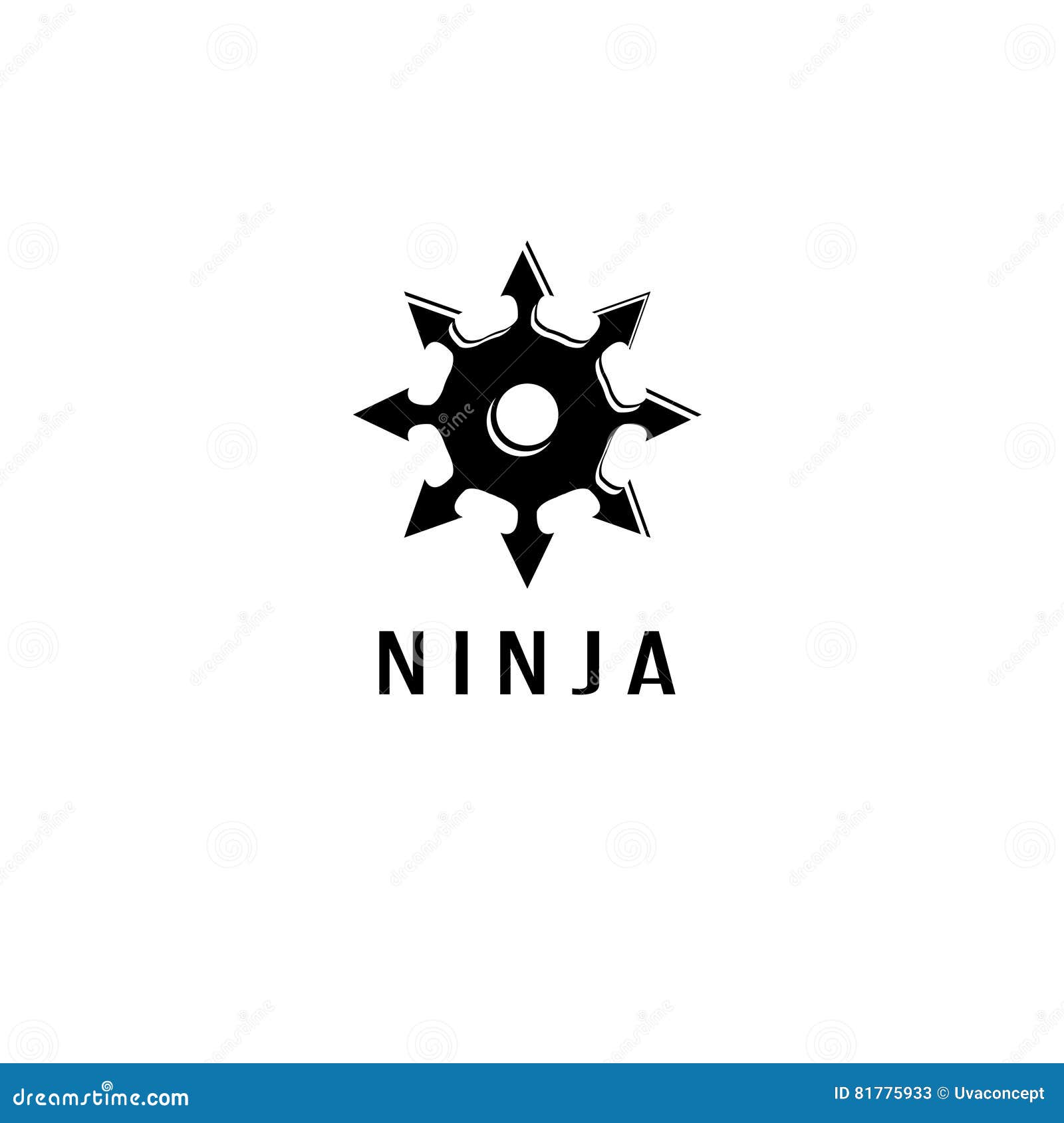 Ninja Star Simple Vector Icon Isolated Stock Vector - Illustration of ...