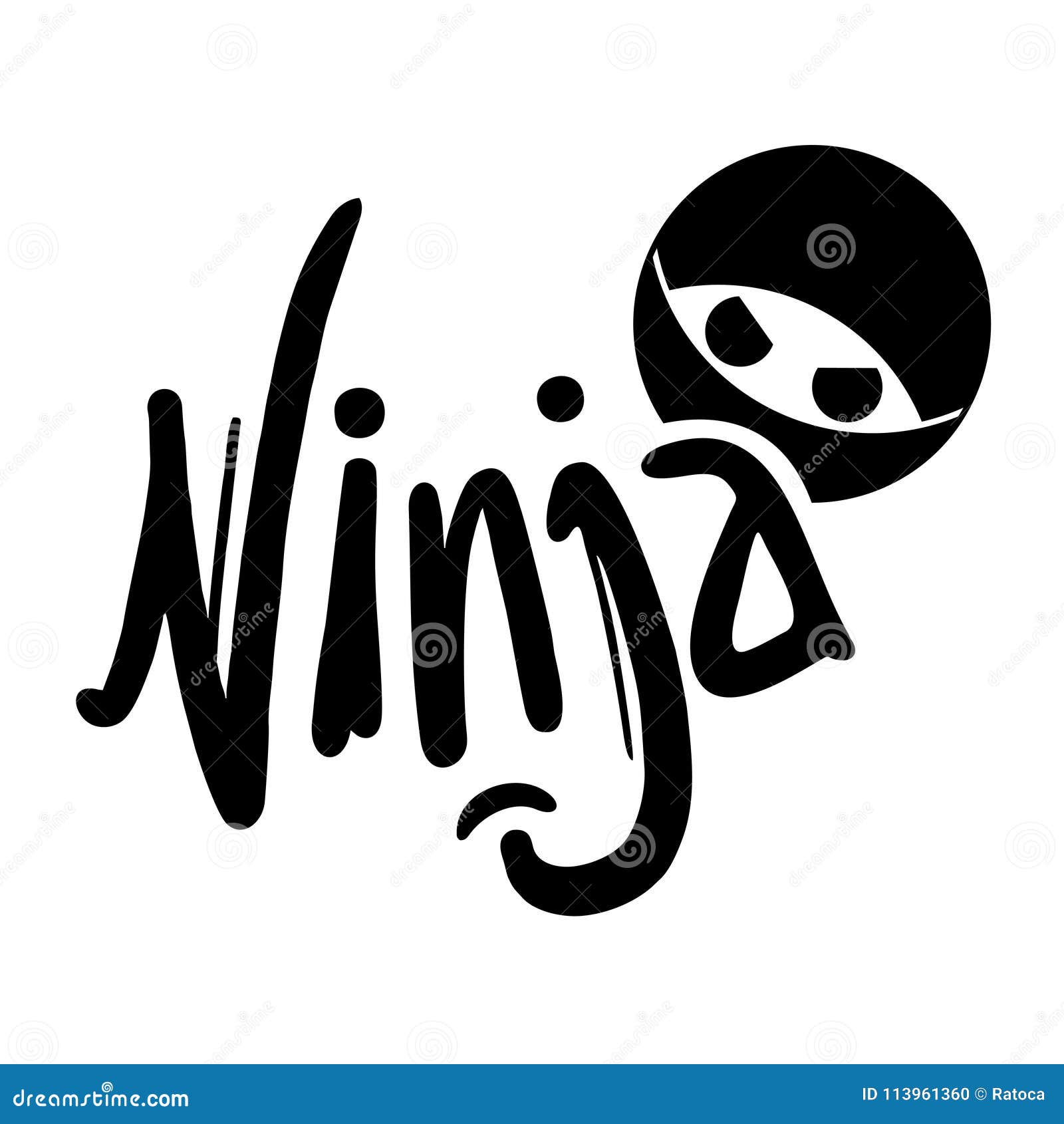 Ninja-Symbol vektor abbildung. Illustration von auslegung - 113961360