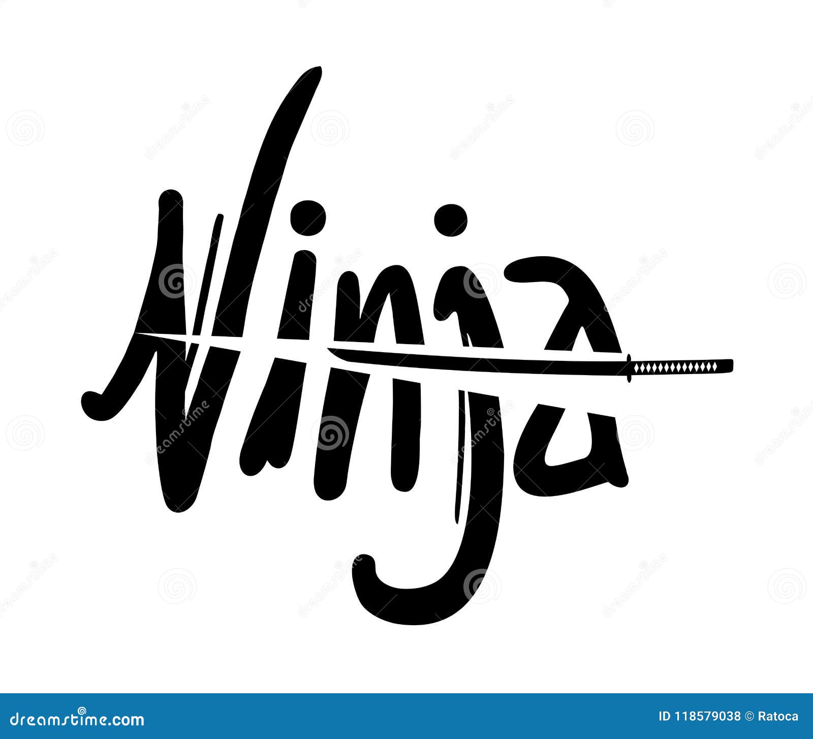 Ninja Symbol Vector Illustration | CartoonDealer.com #112350552