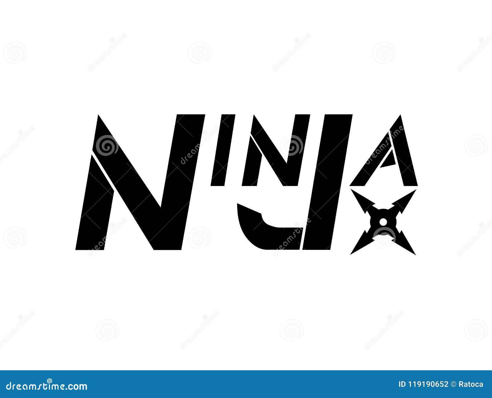 Ninja symbol stock vector. Illustration of symbol, japanese - 119190652